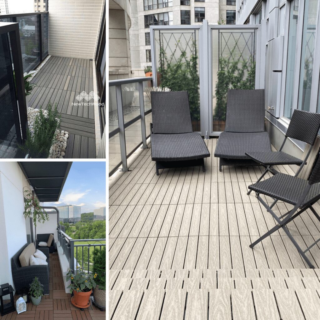 Quickdeck Composite Wood Tiles | NewTechwood Lebanon